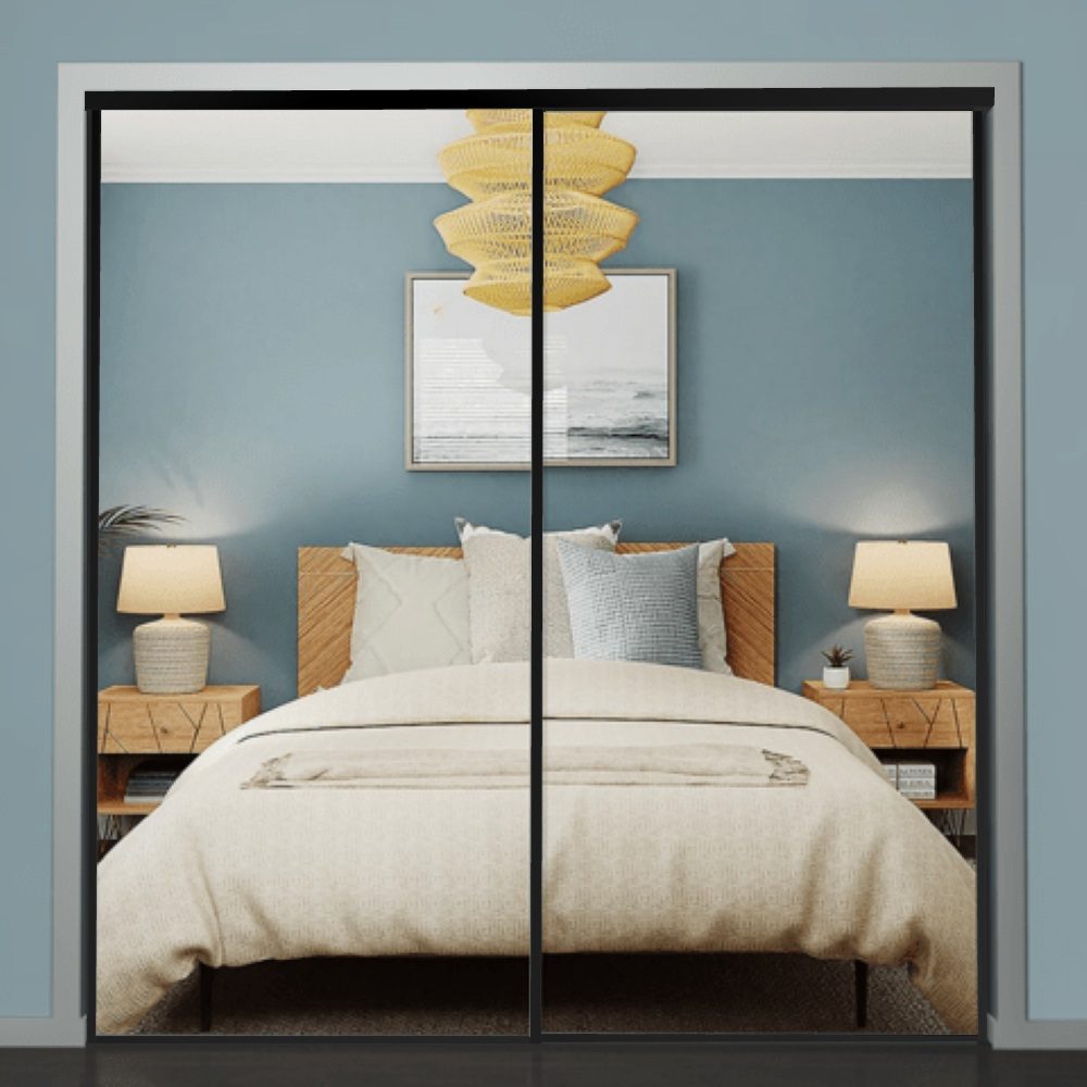 Custom-made Double Sliding Wardrobe Doors - Mirror Doors