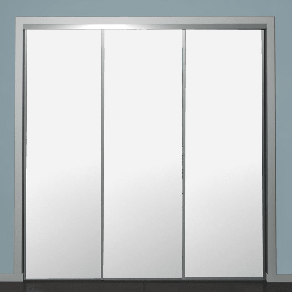Custom-made Triple Sliding Wardrobe Doors - Mirror Doors