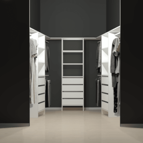 Walk-In Wardrobe Organiser Kitset Soft Close Drawers 600U3DDD