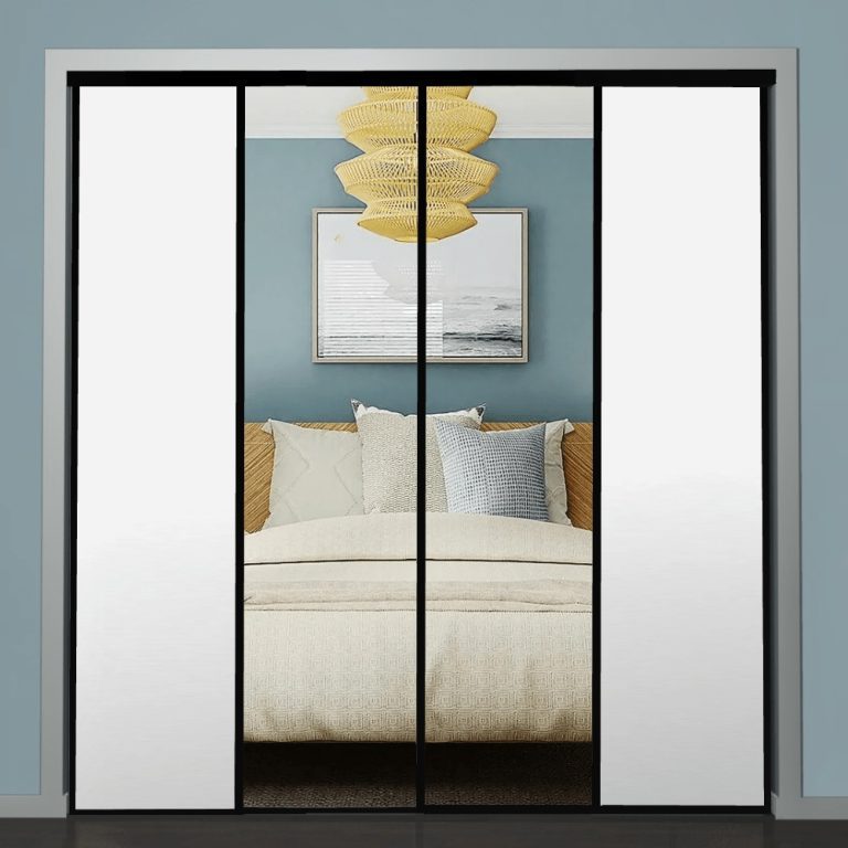 Custom-made Quad Set Sliding Wardrobe Doors - Mirror Doors