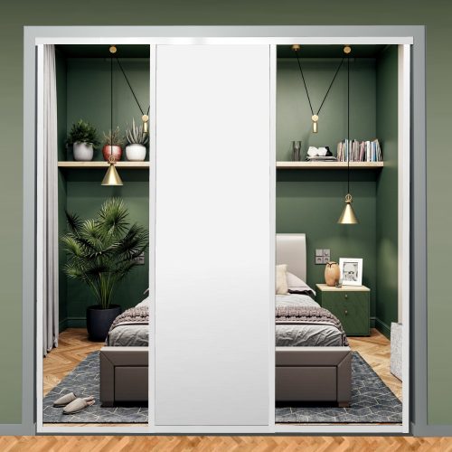 Custom-made Triple Sliding Wardrobe Doors - Mirror Doors