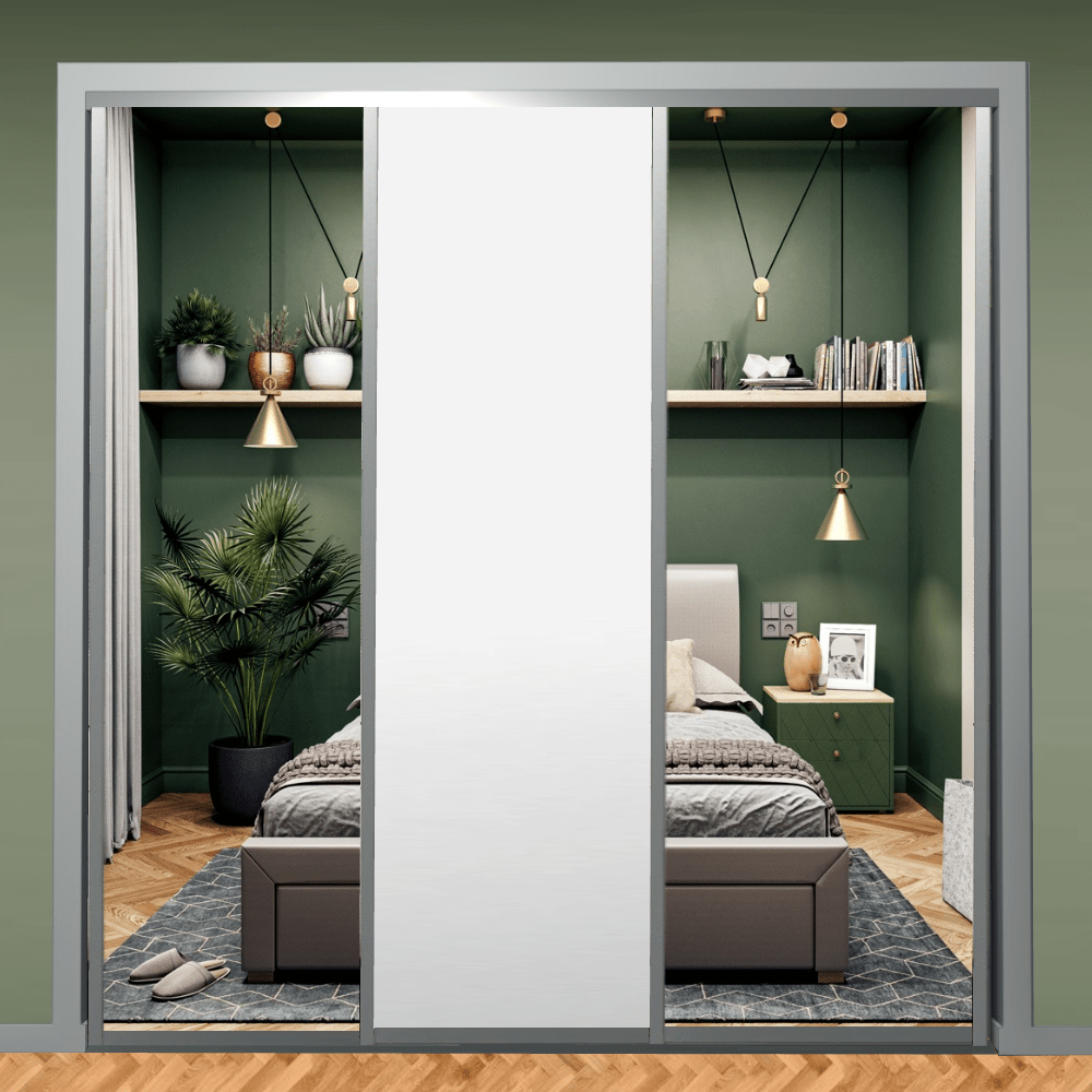 Sliding Wardrobe Doors - Mirror - Affordable - DIY Install - ULMMW