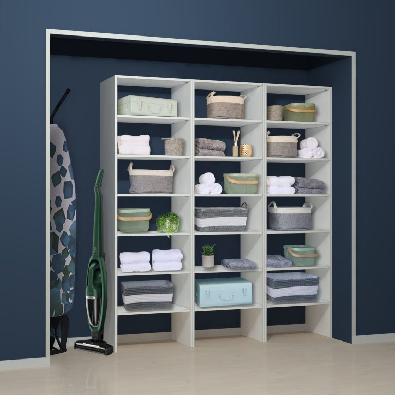 Linen Storage Shelves with Ventilation From Wardrobes Online