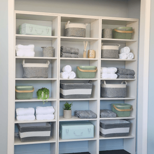 Linen Storage Shelves with Ventilation From Wardrobes Online