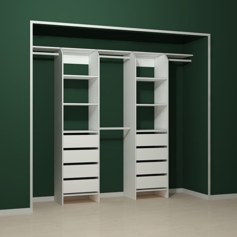 Wardrobe Storage System - 8 Soft Close Drawers - Kitset - TM500