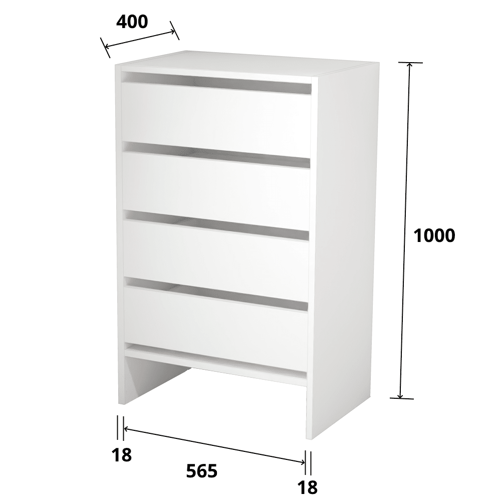 Wardrobe Compact Drawer Unit - Storage Shelves - Affordable
