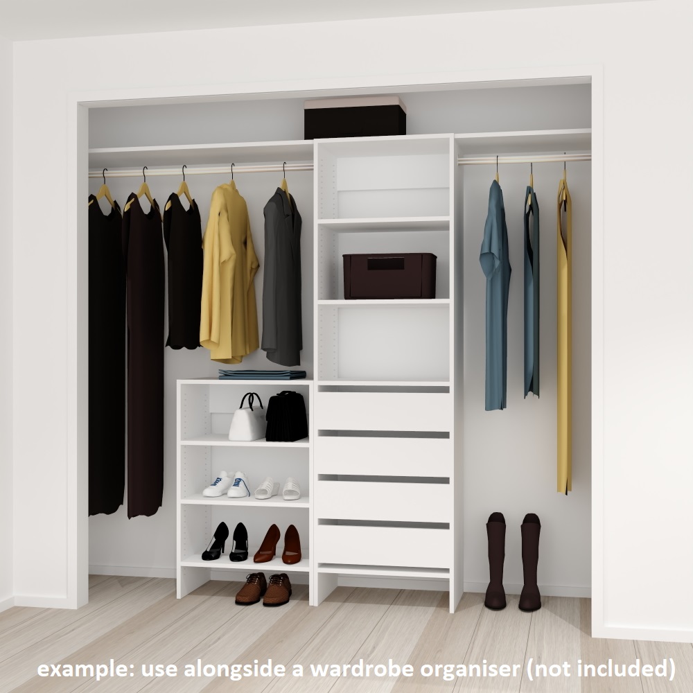 Wardrobe Compact Shelf Unit - Storage Shelves - Affordable Kitset Wardrobe Compact Shelf Unit - Storage Shelves - Affordable Kitset